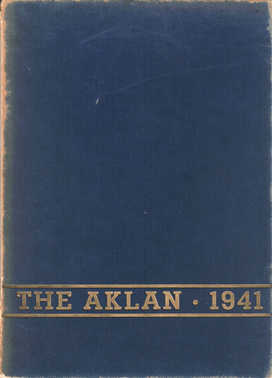 Out Of The Archives: The First Acalanes High School Yearbook, The 1941 ...